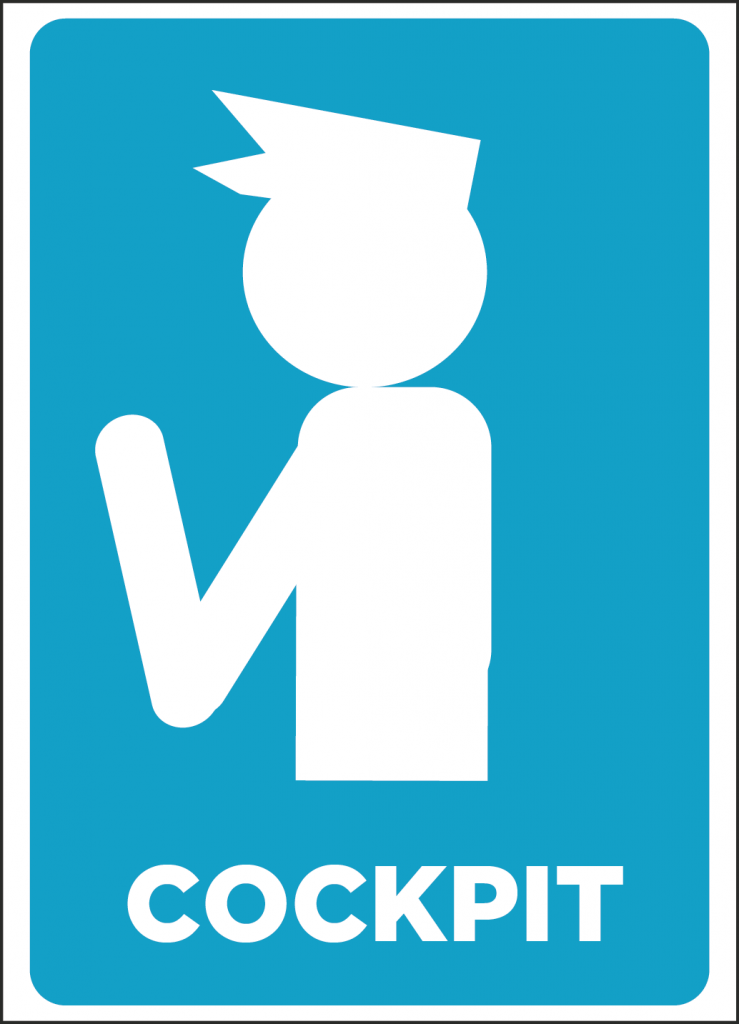 Cockpit-Sign - Case of Adventure