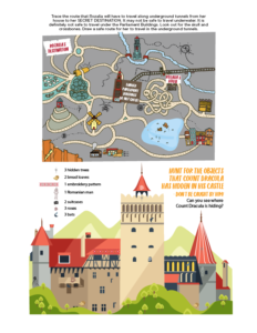 ROMANIA ADVENTURE: printed 40pg full-color activity book plus 110pg ...